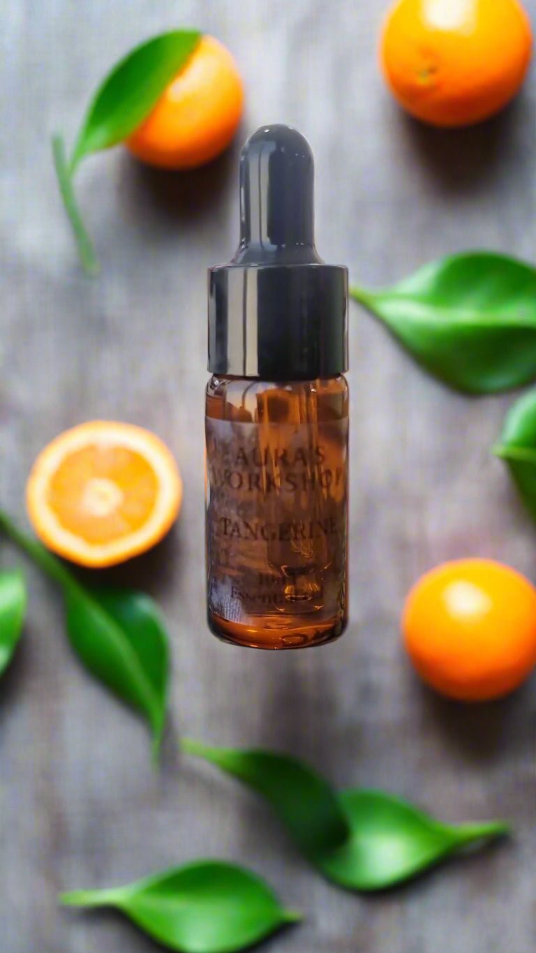 🍊 Tangerine Essential Oil – 10ml (with Dripper) | Auras Workshop