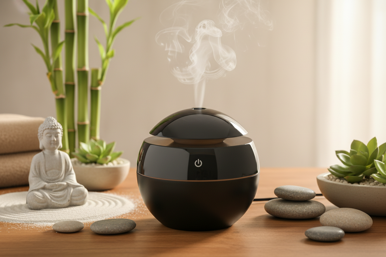 🌿 Mini Ball Aroma Diffuser & Cool Mist Humidifier | 7-Color Ambient ...