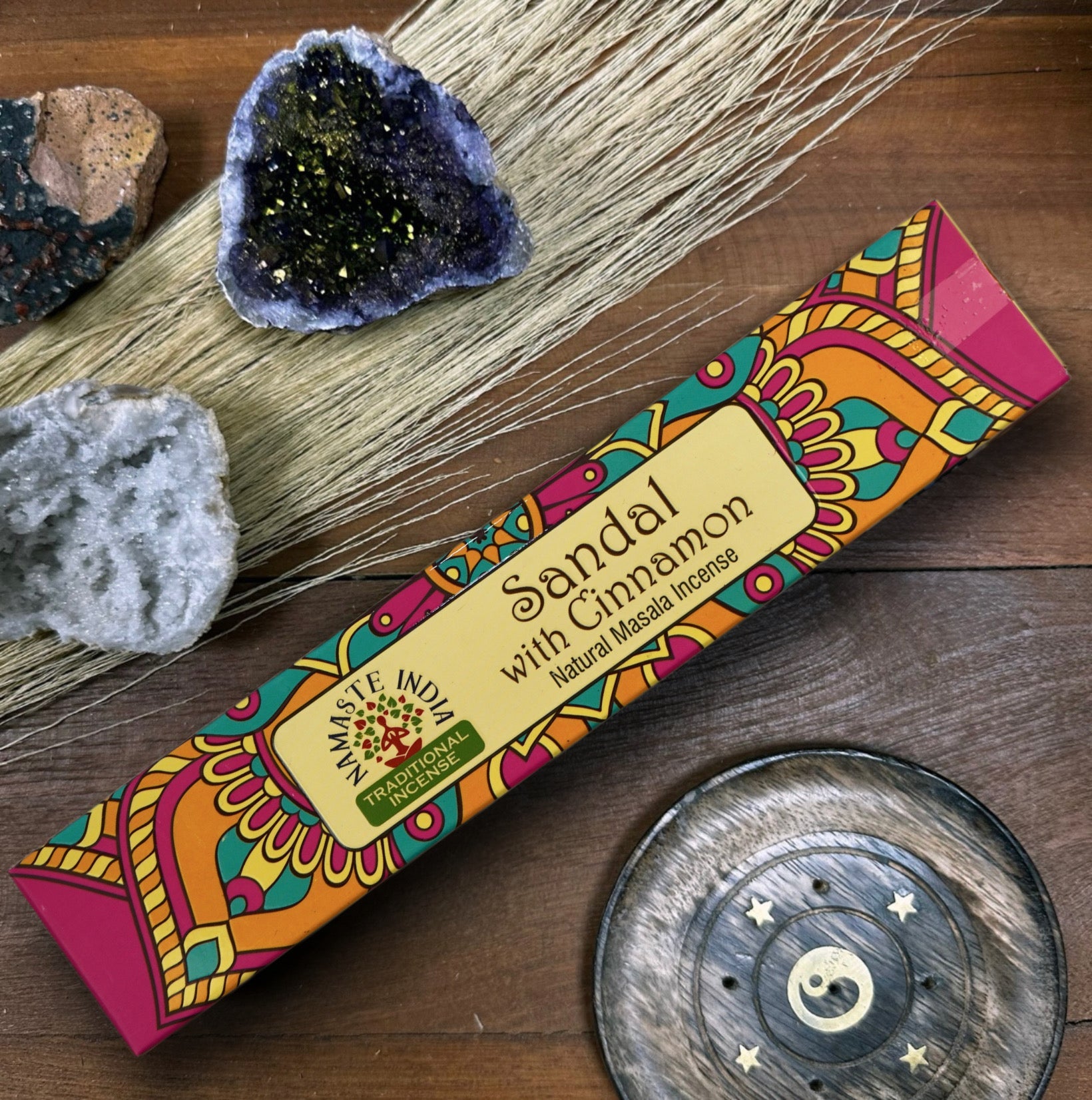 Namaste Mandala Masala Incense - Sandal with Cinnamon | Auras Workshop