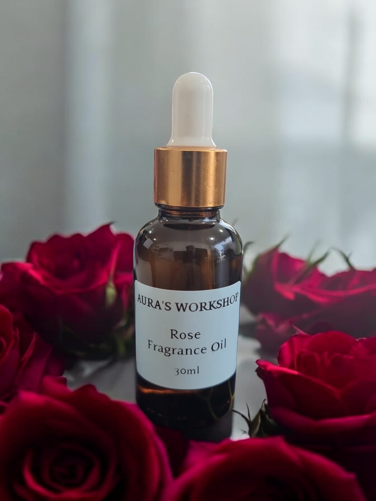 Rose Fragrance Oil 30ml Dripper | Auras Workshop