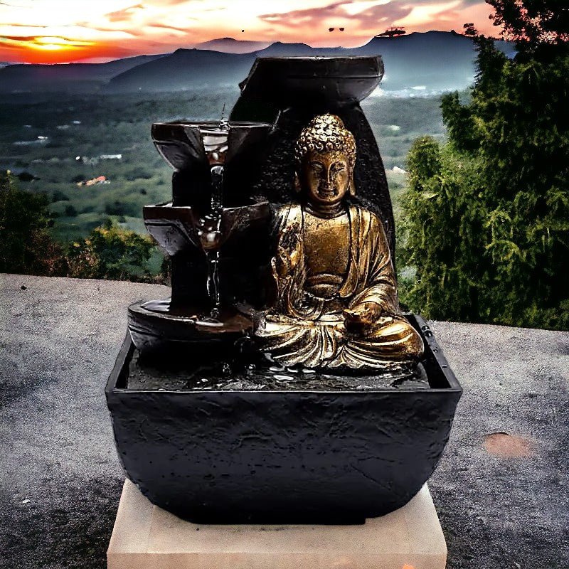 Serene Compassion Buddha Water Fountain | Auras Workshop